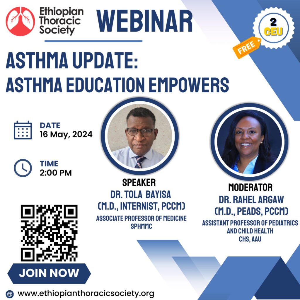 WEBINAR: Asthma Update: Asthma education empowers – Thoracic Society ...